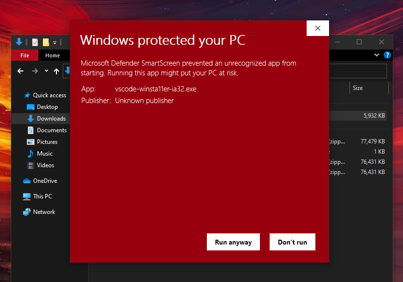 x86 installer shows as unknown publisher · Issue #131548 · microsoft ...