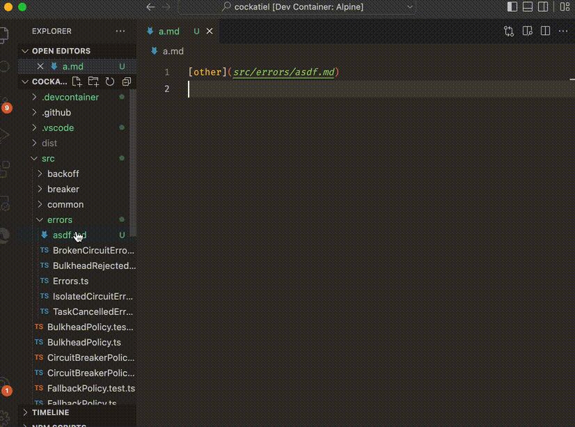 Always Update Markdown Link Does Not Update Scope Where The Setting Is Overridden · Issue