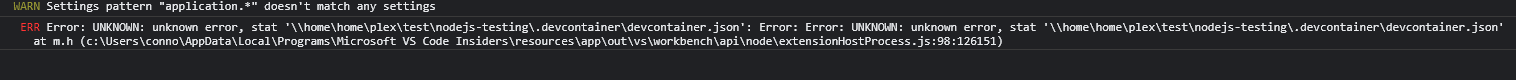 Cannot Add Dev Container Configuration Files On A Unc Drive · Issue 8281 · Microsoftvscode