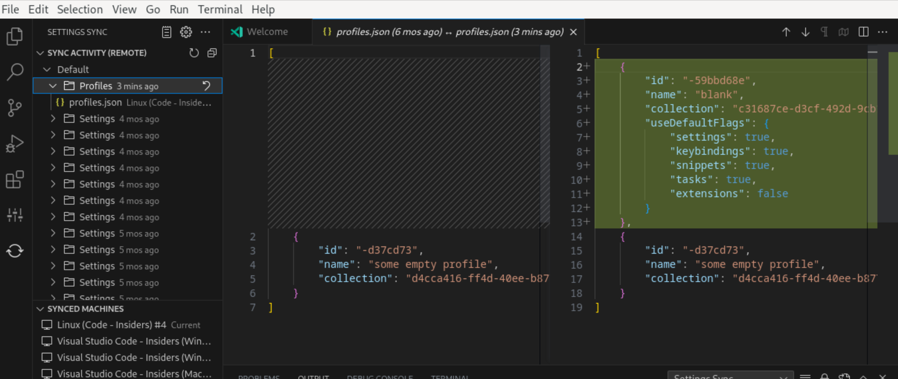 Profile With Extensions Only Doesnt Have Its Extensions Synced · Issue 188827 · Microsoft