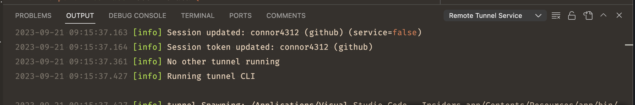 Enabling remote tunnel failure · Issue #192598 · microsoft/vscode · GitHub