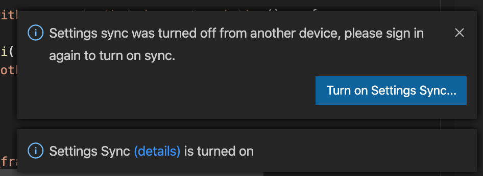 Settings sync immediately turns off when trying to turn it on (stable) · Issue #105525 ...