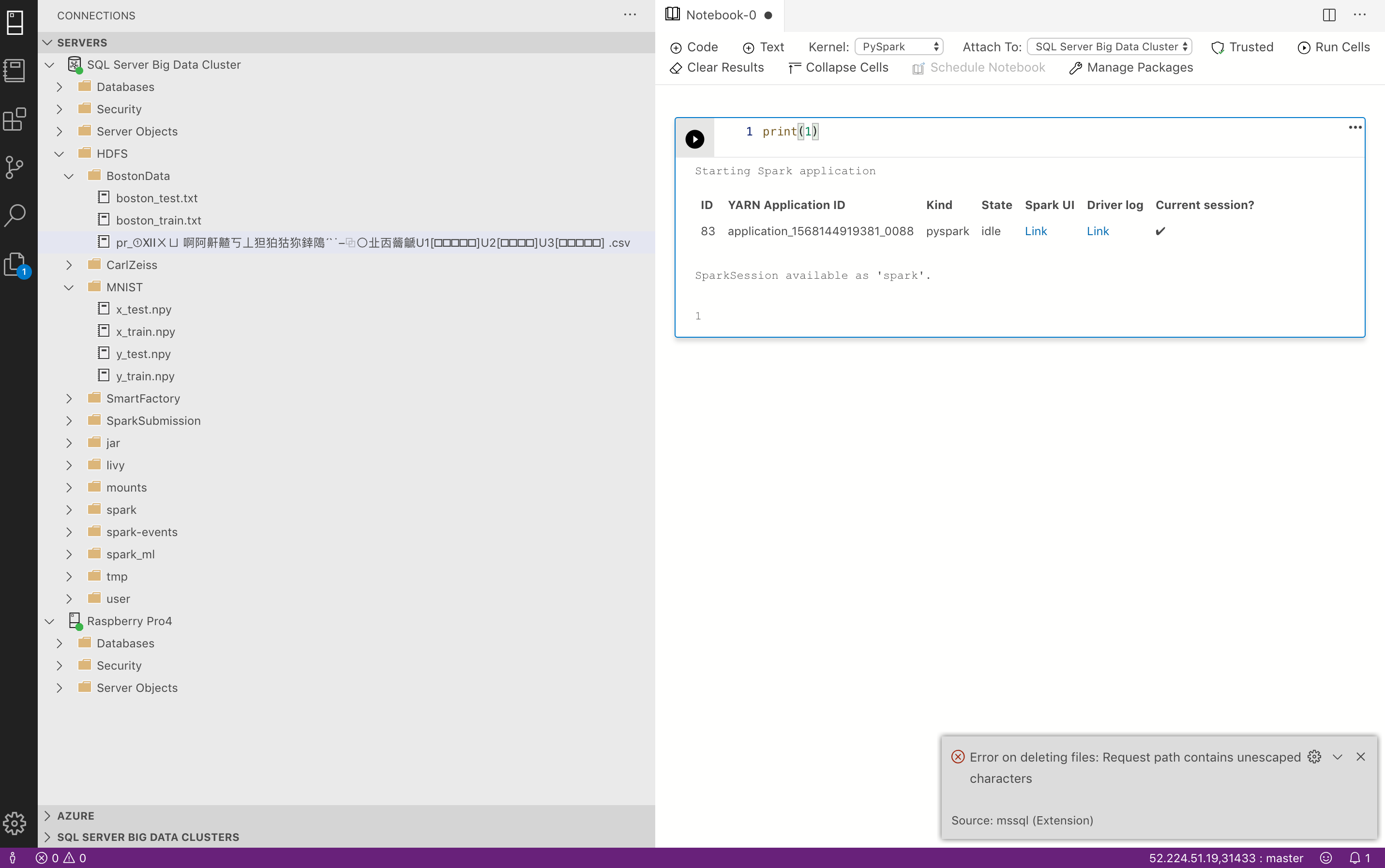 Unable to delete files with unescaped characters from HDFS · Issue #7885 · microsoft ...