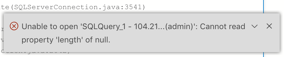 Cannot read property length of null. · Issue #8141 · microsoft/azuredatastudio · GitHub