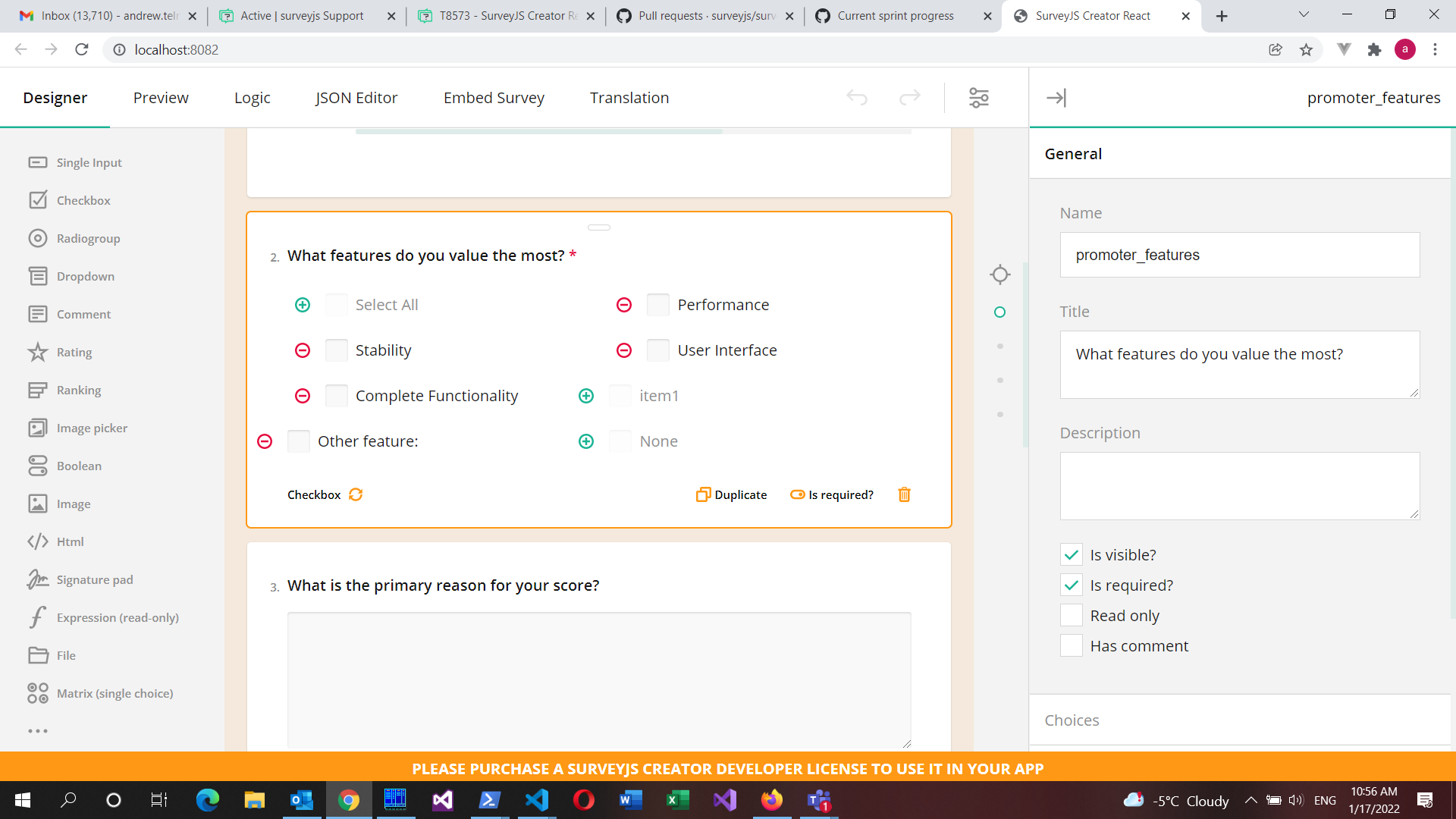 Choicesitemvalues Multicolumn Layout Broken Styles · Issue 2533 · Surveyjssurvey Creator 