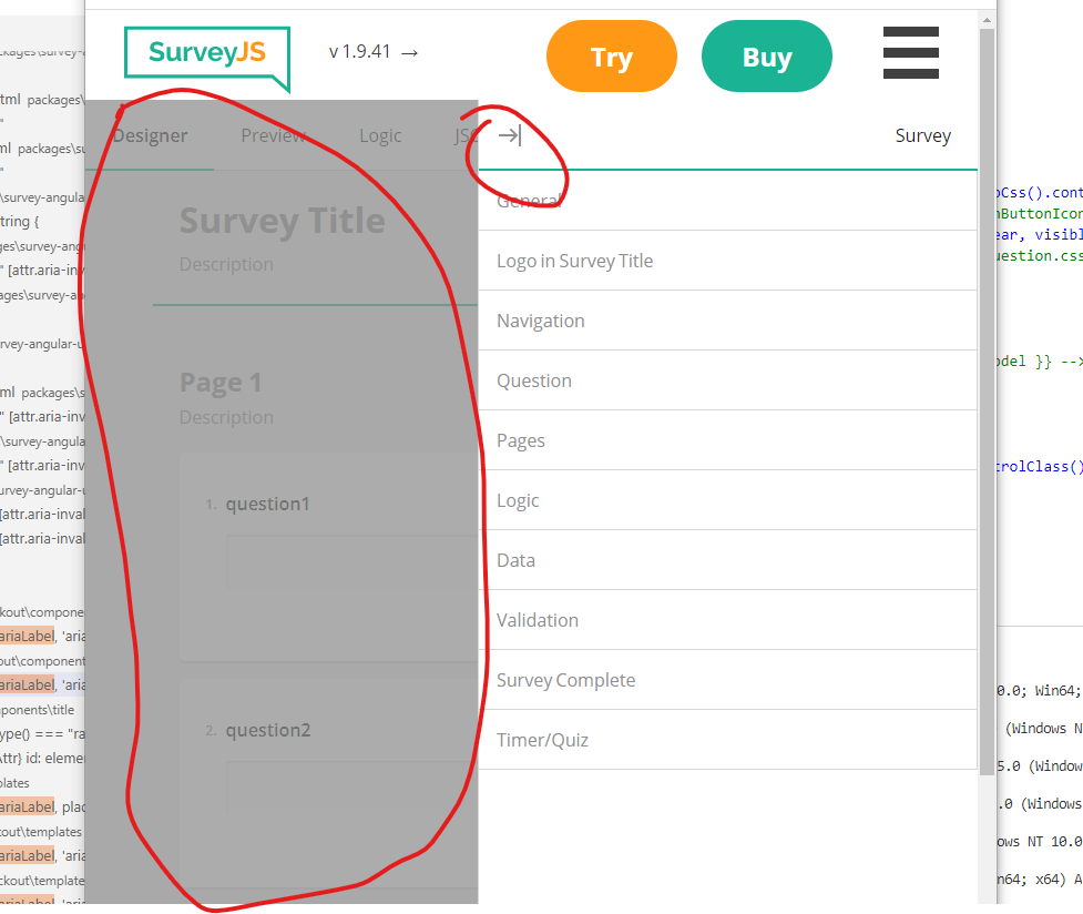 Close Property Grid by click the outside (Tablet version) · Issue #3310 · surveyjs/survey ...