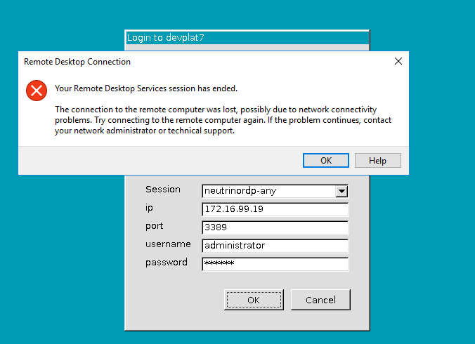 Cannot use "neutrirdp-any" for proxy connection · Issue #1573 · neutrinolabs/xrdp · GitHub