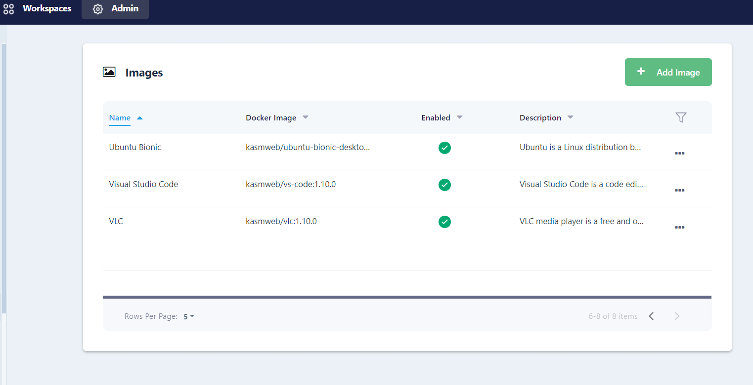 Can't see the all images in admin/images tab · Issue #126 · kasmtech/workspaces-issues · GitHub