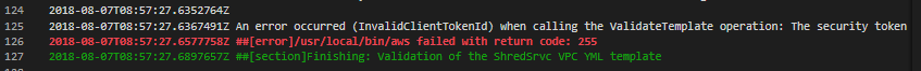 Invalidclienttokenid Error After 110 Update · Issue 96 · Awsaws Toolkit Azure Devops · Github 