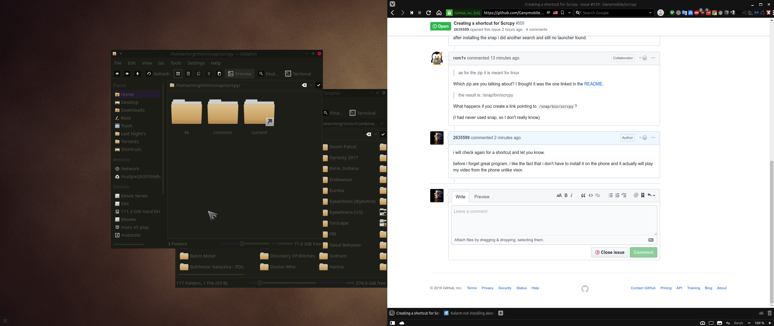 Creating a shortcut for Scrcpy · Issue #559 · Genymobile/scrcpy · GitHub