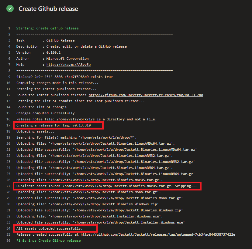 GitHubReleaseV0: 'Duplicate asset found' reporting incorrectly · Issue #12454 · microsoft/azure ...