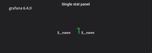 Singlestat $__name in postfix/prefix is not working anymore · Issue #19567 · grafana/grafana ...