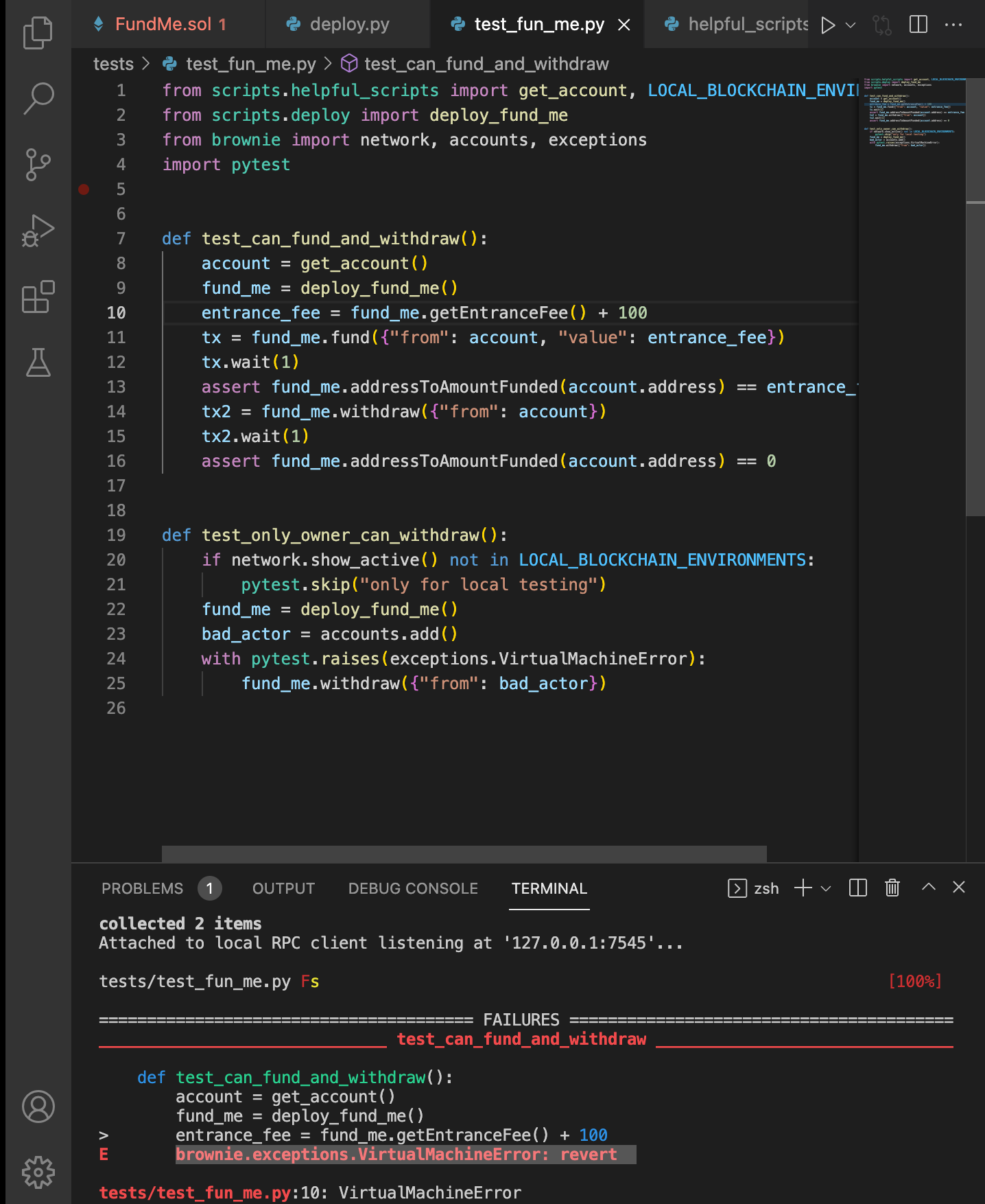 brownie.exceptions.VirtualMachineError: revert · Issue #723 · smartcontractkit/full-blockchain ...