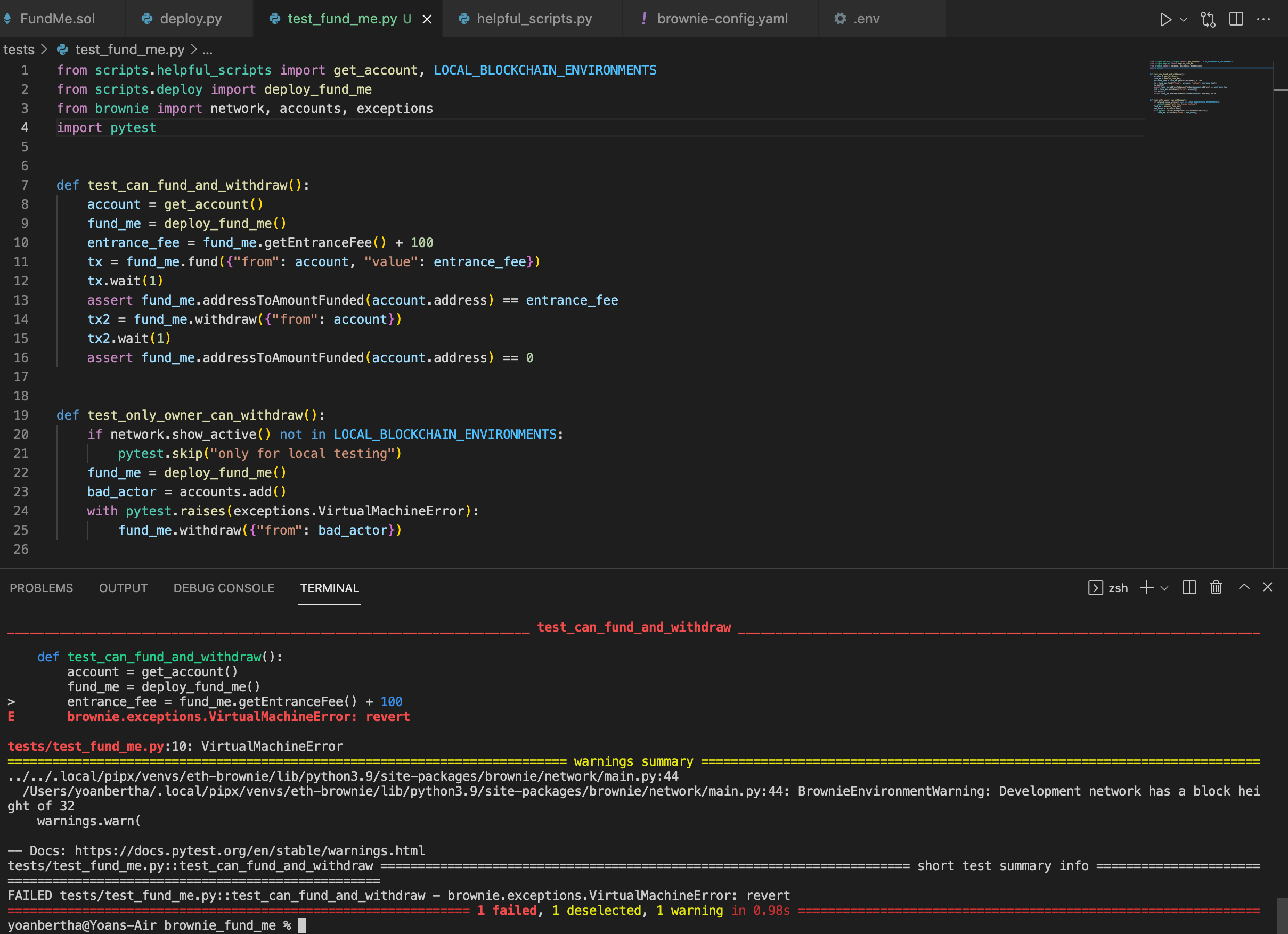 brownie.exceptions.VirtualMachineError: revert · Issue #723 · smartcontractkit/full-blockchain ...