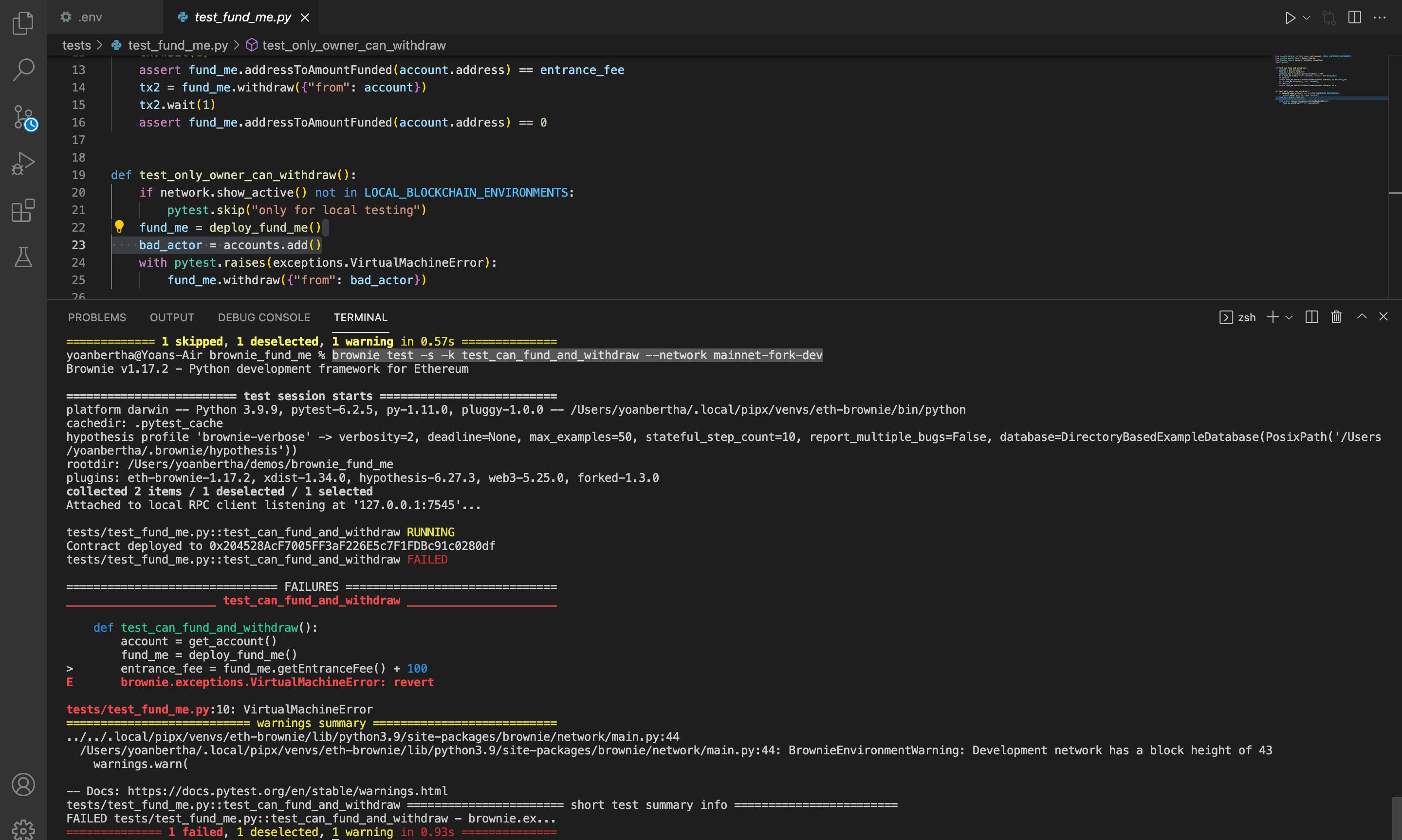 brownie.exceptions.VirtualMachineError: revert · Issue #723 · smartcontractkit/full-blockchain ...