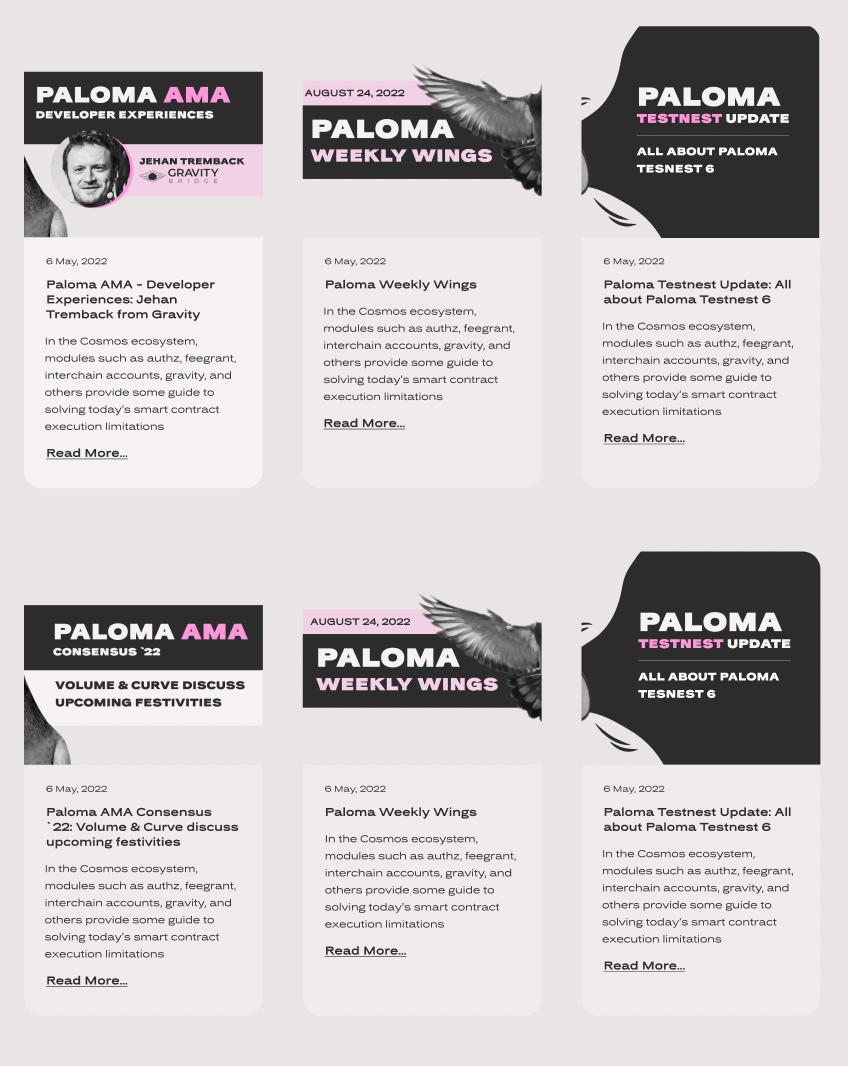 BLOG - New Paloma Website · Issue #451 · palomachain/paloma · GitHub