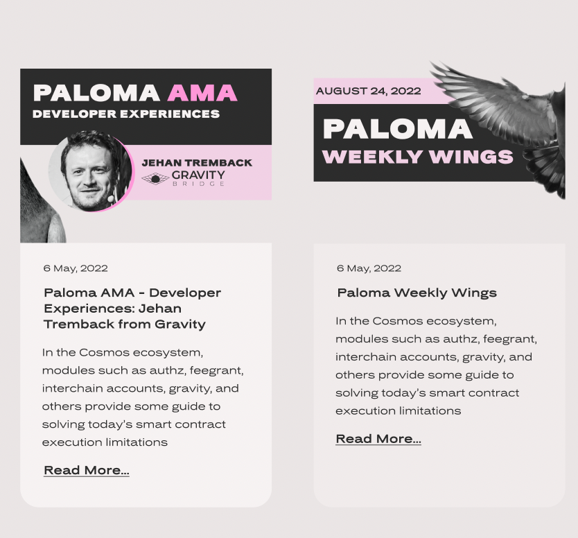 BLOG - New Paloma Website · Issue #451 · palomachain/paloma · GitHub