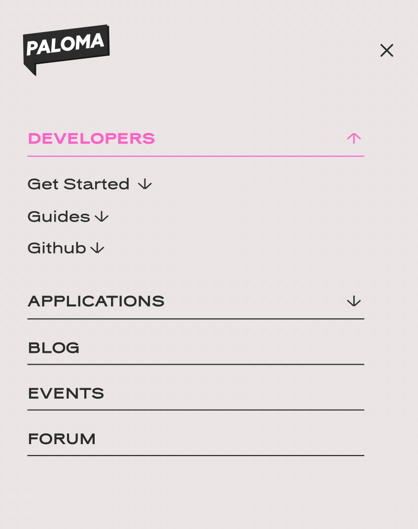 Mobile Landing Page - Paloma New Website · Issue #470 · palomachain/paloma · GitHub