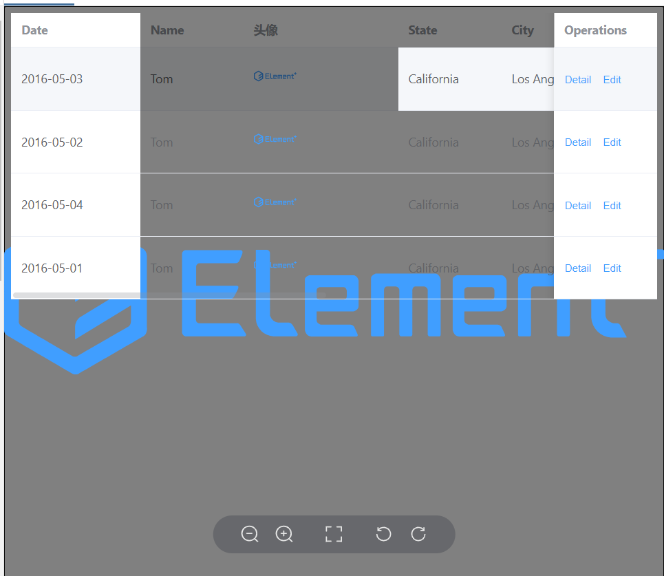 [Bug Report] [Component] [image, table] el-image大图预览时与el-table层级冲突,没有在最顶层 · Issue #6335 ...