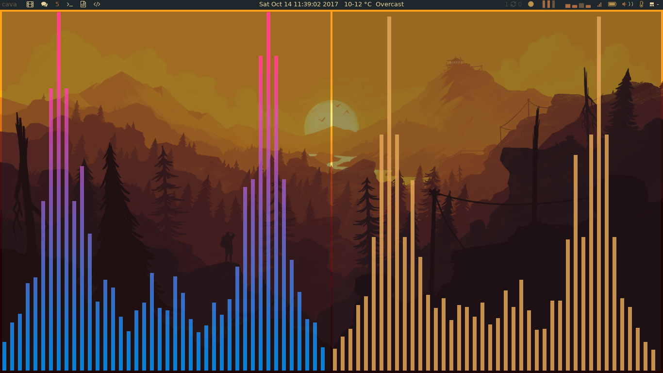 Can gradient use user defined colors? · Issue #181 · karlstav/cava · GitHub