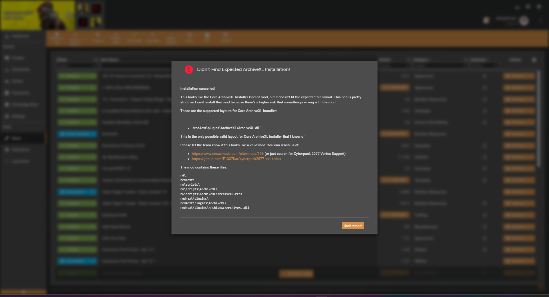 Not able to install latest version of ArchiveXL · Issue #335 · E1337Kat ...