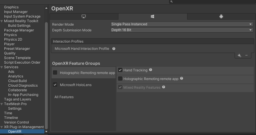 OpenXR project validation inaccurately reads XR initialization and holographic remoting ...