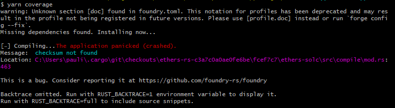 Checksum not found · Issue #4759 · foundry-rs/foundry · GitHub