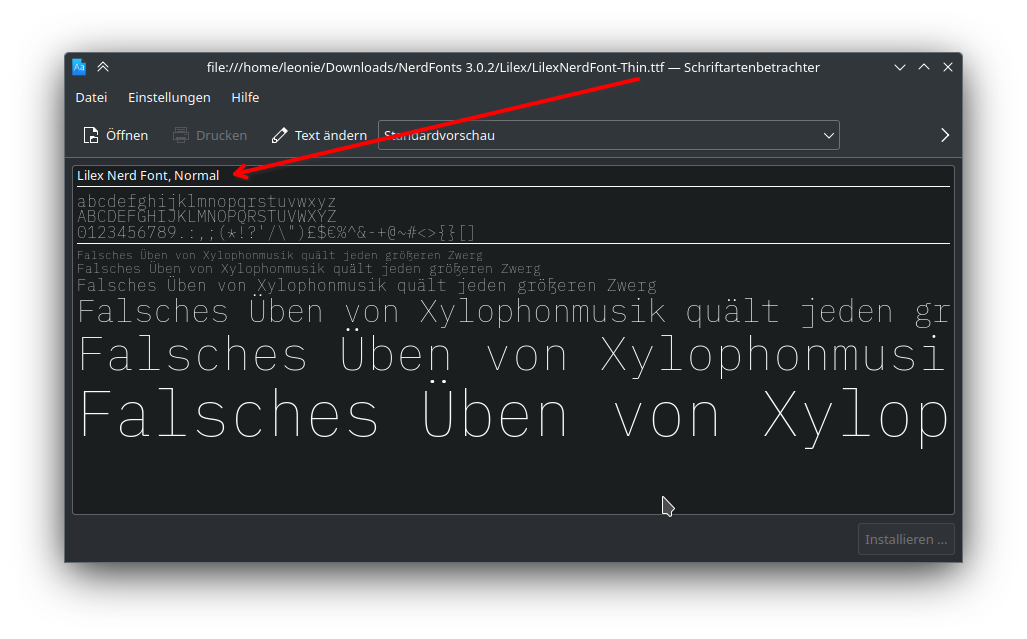 Lilex fonts' "Thin" and "Bold" weights all are labeled "Normal", thus ...
