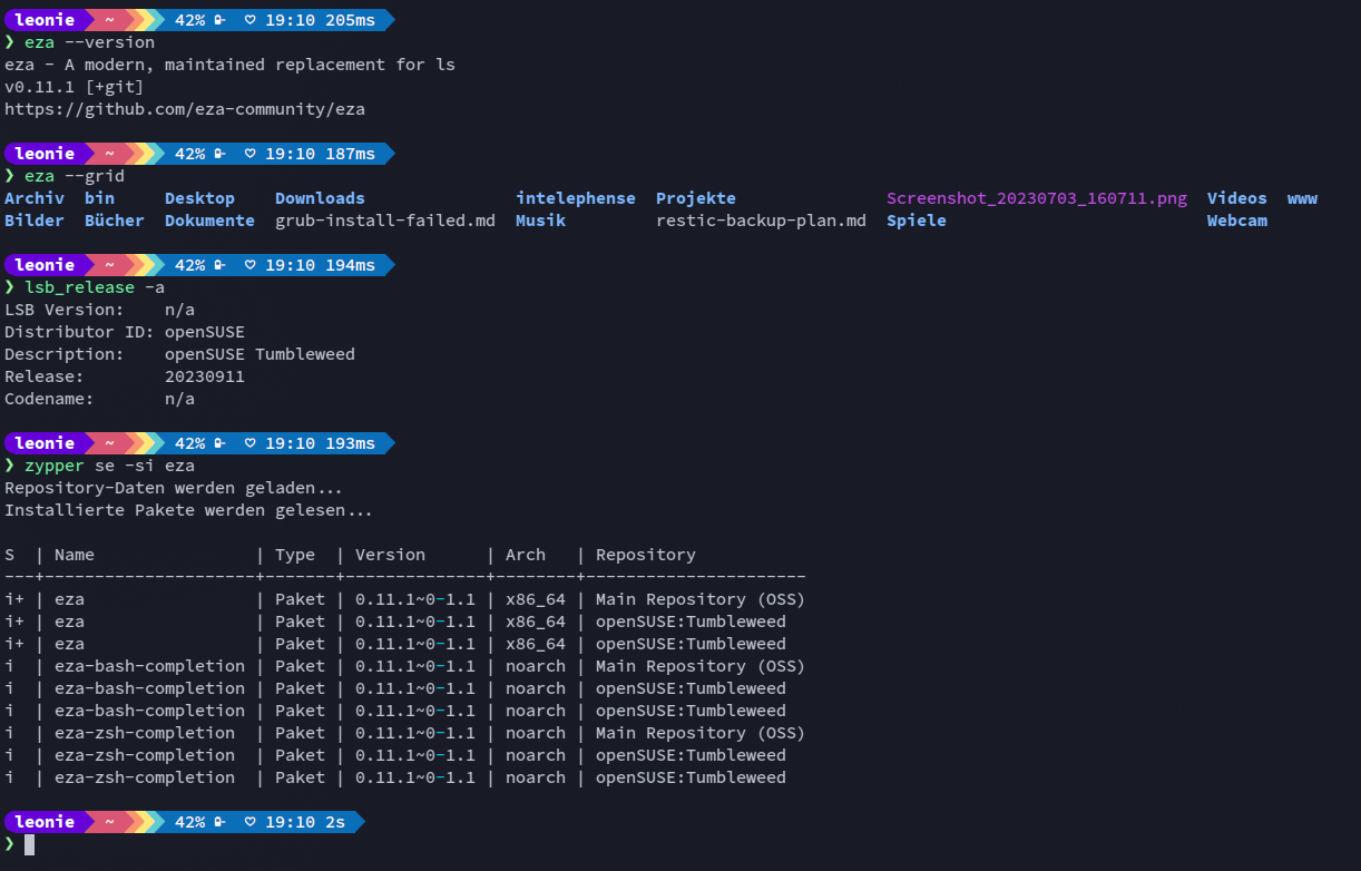 Grid view is broken · Issue #66 · eza-community/eza · GitHub