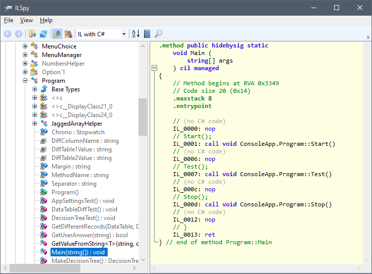 Visual Studio 2017 does not show Editor's context menu to open ILSpy and no assembly is opened ...