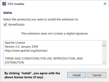 VSIX installer sees AmtelStudio and not Visual Studio 2017 · Issue #2482 · VsVim/VsVim · GitHub