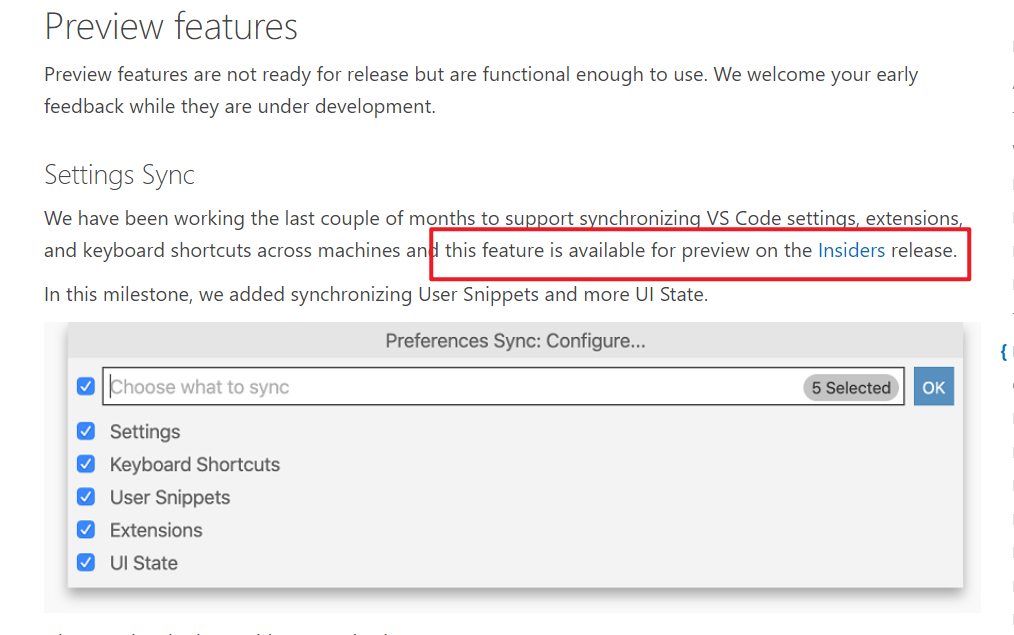 1.44 not seeing menu options for Turn on Preferences Sync · Issue #94801 · microsoft/vscode · GitHub
