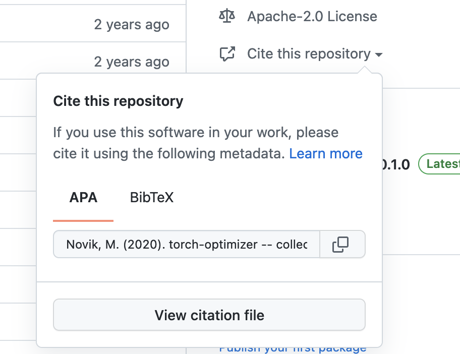 If I used torch_optimizer in my research, how should i cite it? · Issue #356 · jettify/pytorch ...
