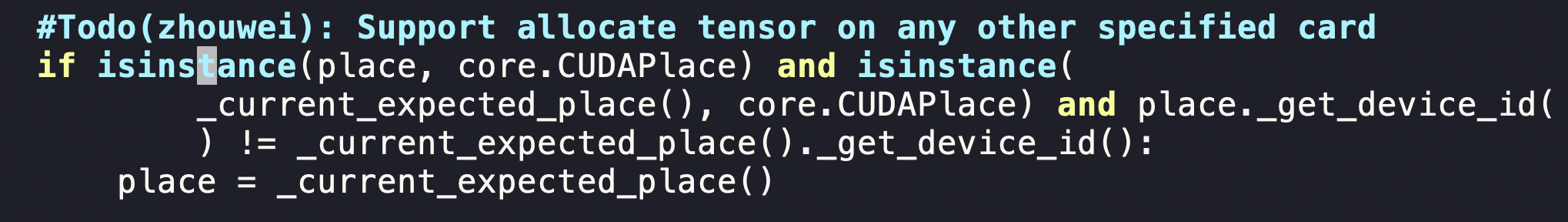 在双卡环境下,totensor无法通过palce参数指定数据所在的卡 · Issue 39126 · Paddlepaddlepaddle · Github