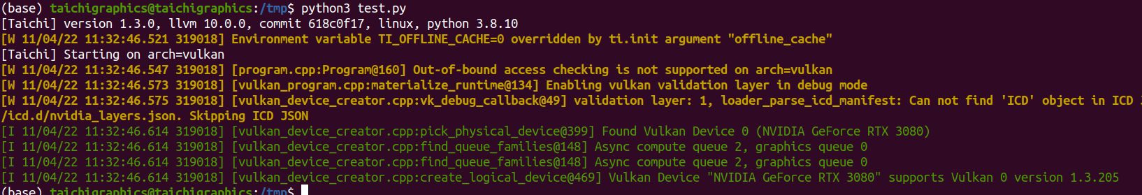 [bug] Print does not work with ComputeGraph::run() · Issue #6515 · taichi-dev/taichi · GitHub