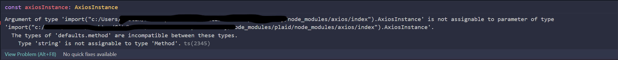 Inferred types cannot be named without a reference to 'plaid/node ...
