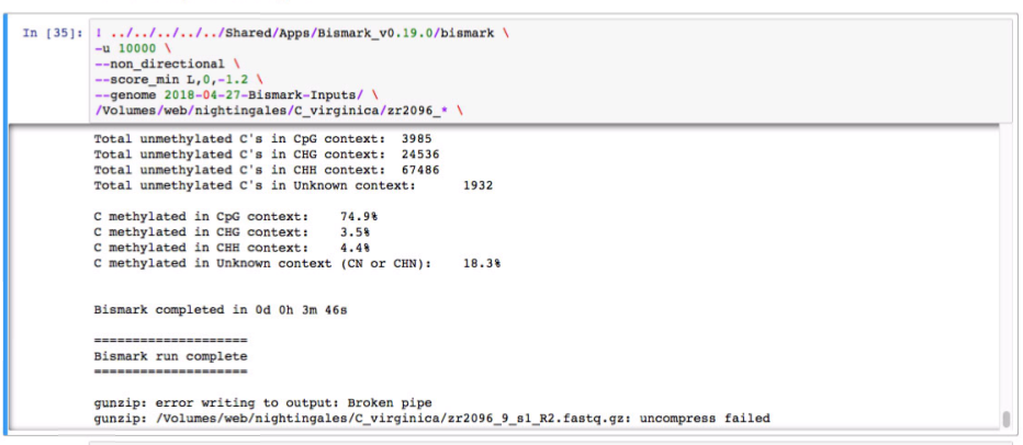 gunzip error from bismark alignment · Issue #236 · RobertsLab/resources · GitHub