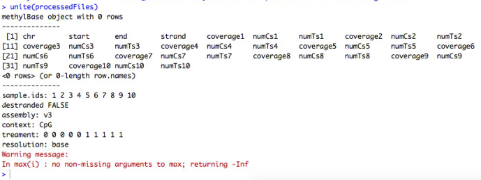 Error from unite in methylKit · Issue #254 · RobertsLab/resources · GitHub
