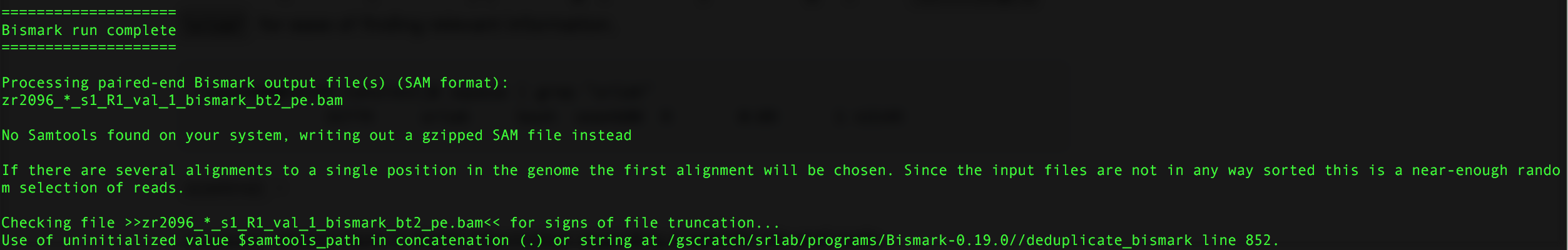 Is my deduplication running? · Issue #464 · RobertsLab/resources · GitHub