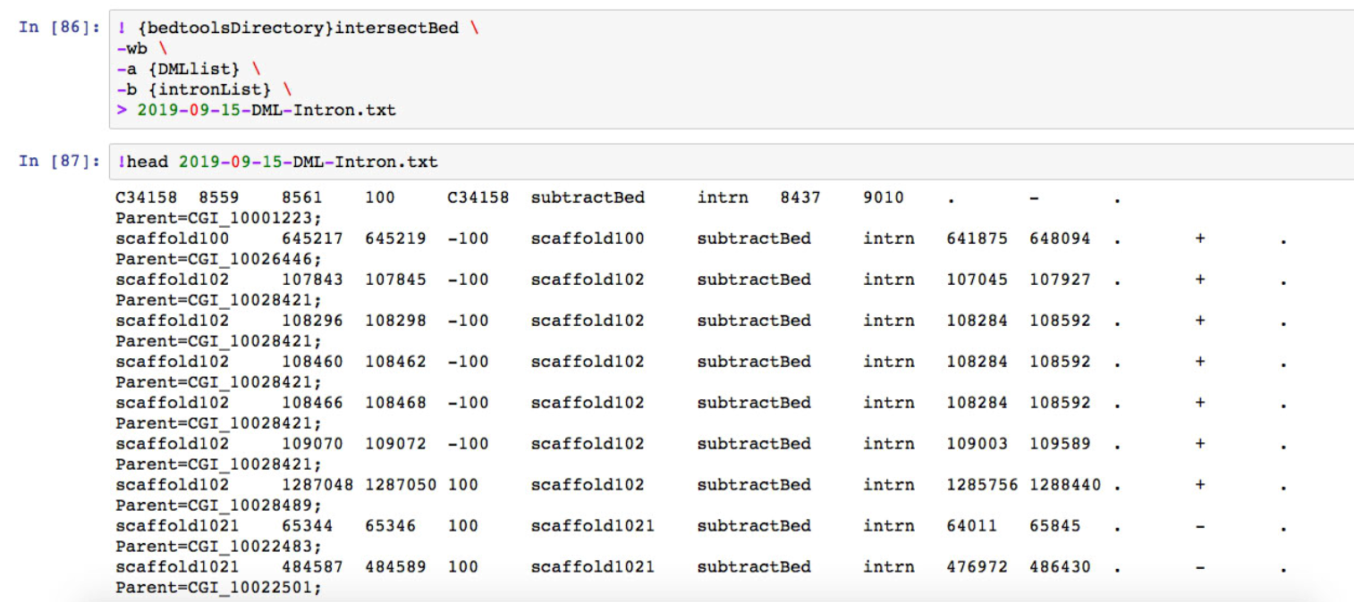 Weird output format when using bedtools · Issue #840 · RobertsLab/resources · GitHub