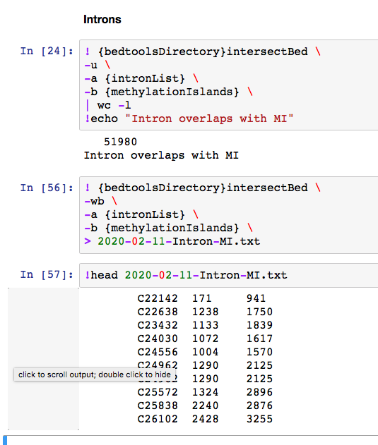 Weird output format when using bedtools · Issue #840 · RobertsLab/resources · GitHub