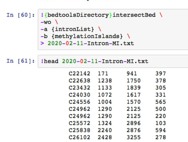 Weird output format when using bedtools · Issue #840 · RobertsLab/resources · GitHub