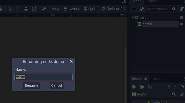 Make F2 shortcut for renaming nodes configurable · Issue #11496 · godotengine/godot · GitHub