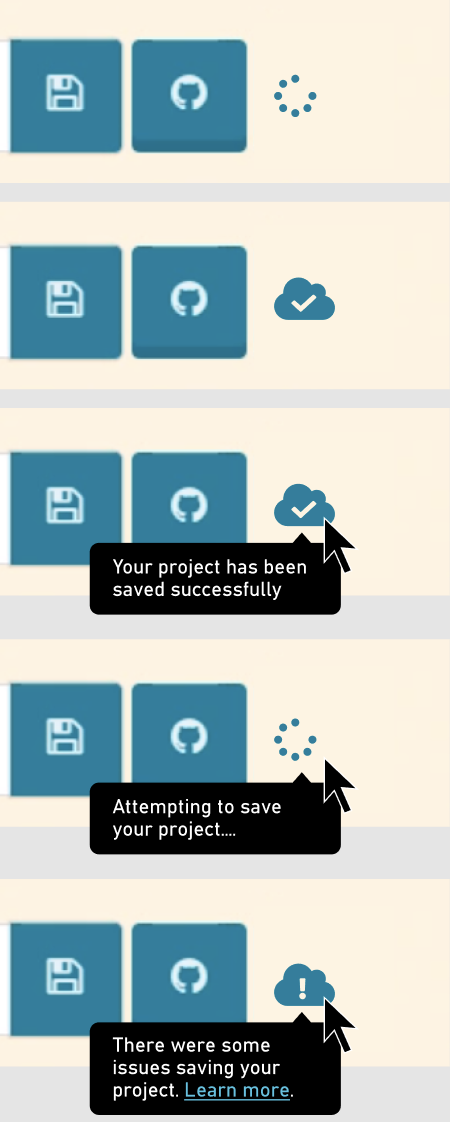 Improve Cloud Sync status indicators · Issue #3608 · microsoft/pxt ...