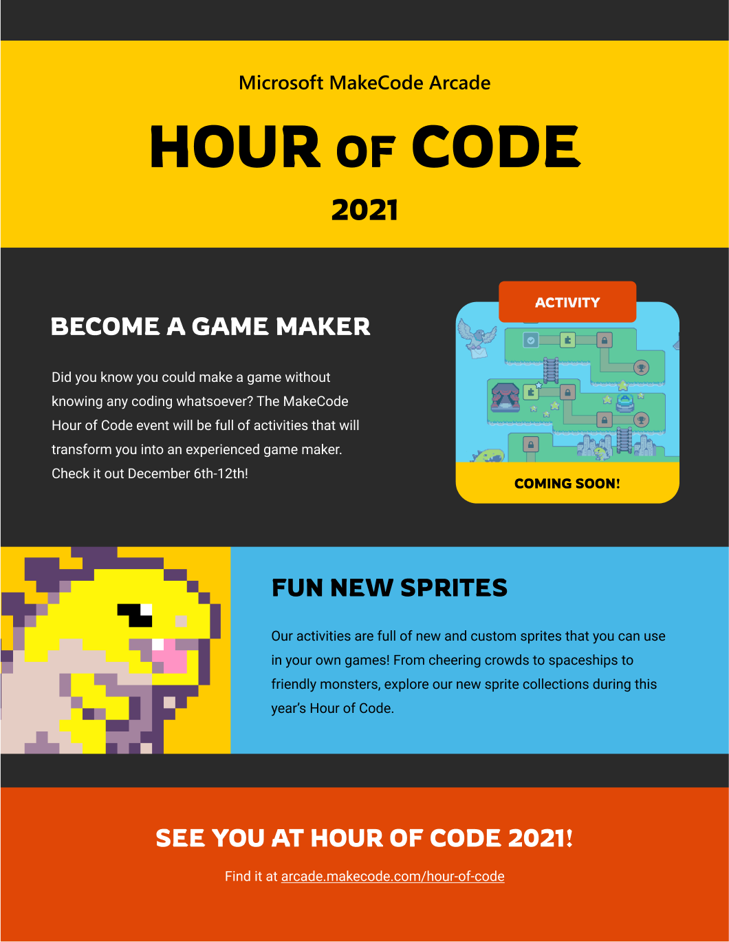 Hour of Code 2021 Landing Page Design · Issue #3732 · microsoft/pxt ...
