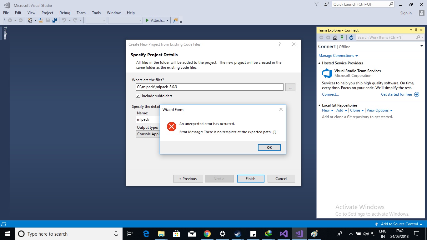 On account of running MLPACK in WINDOWS 10 · Issue #1514 · mlpack/mlpack · GitHub