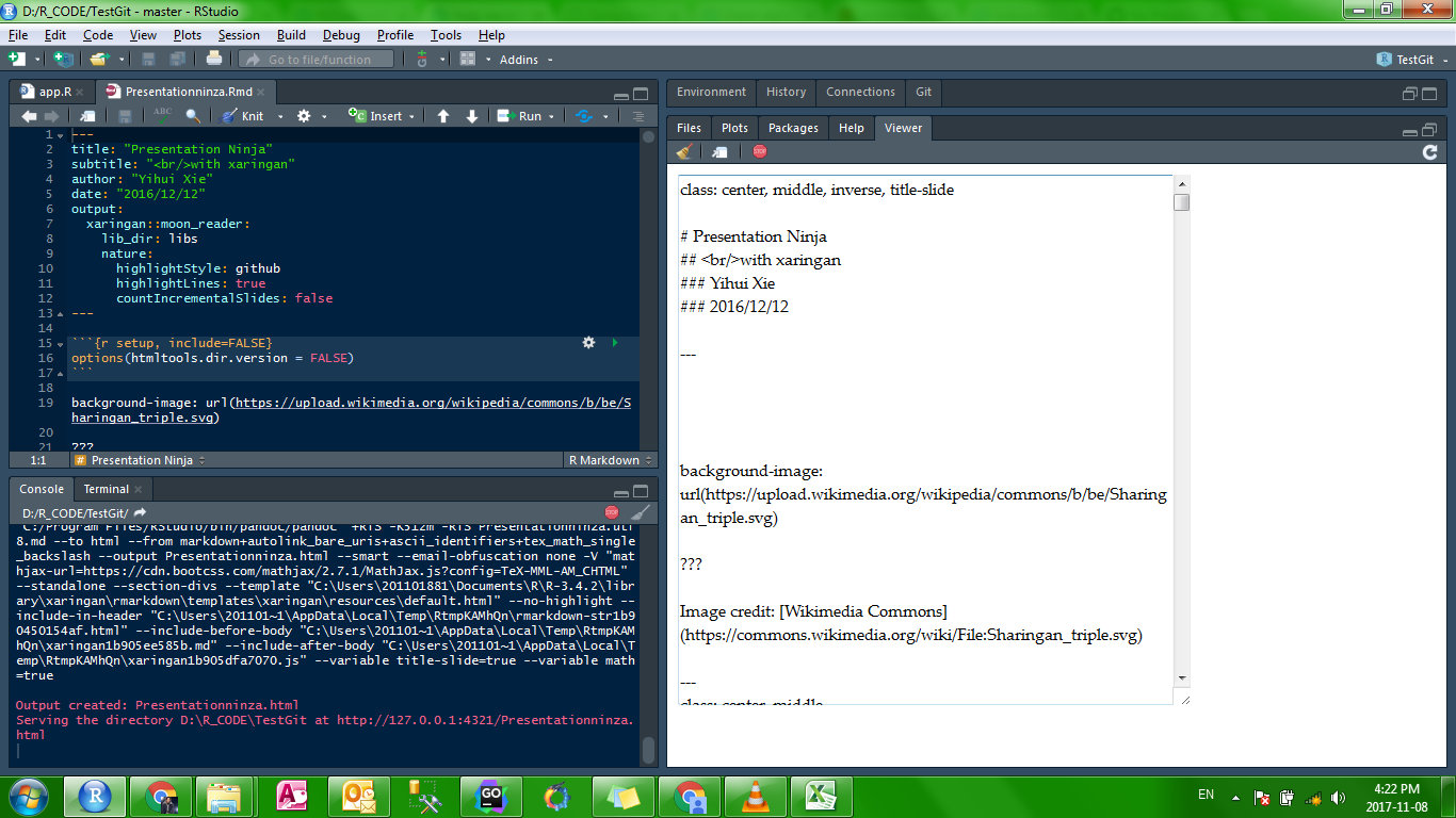 can't run the basic template · Issue #78 · yihui/xaringan · GitHub