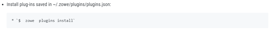 Web help examples are formatted incorrectly · Issue #535 · zowe/imperative · GitHub