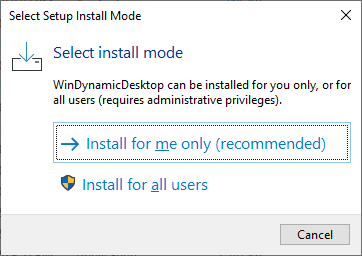 Fix Installer startup · Issue #338 · t1m0thyj/WinDynamicDesktop · GitHub