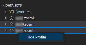 Profile context menus get stuck in multi-select mode · Issue #2105 · zowe/zowe-explorer-vscode ...